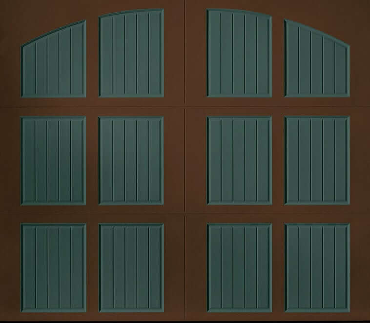 Dark Brown-Hunter Green | Garage Door Discounters